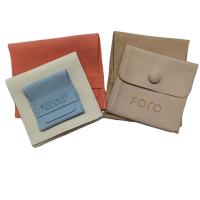 China Custom Printed Microfiber Velvet Gift Necklace Jewelry Packaging Bag Pouch and Box for sale