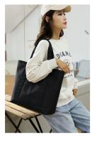 China Custom Outdoor Canvas Clutch Tote Bag With Pocket And Zipper Newest Fashinable Style for sale