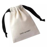 China Personalized Colorful Custom Soft-loop Cotton Drawstring Bag Pouch for Dust-proof for sale