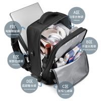 China Waterproof Anti-theft Custom Nylon Polyester Travel Bag Laptop Business Hiking Backpack with USB Charging Port for sale
