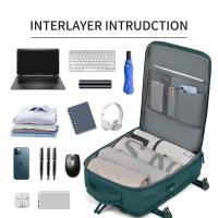 China Waterproof Anti-theft Custom Nylon Polyester Travel Bag Laptop Business Hiking Backpack with USB Charging Port for sale