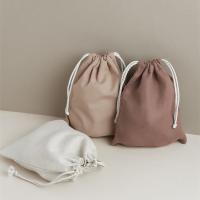 China Personalized Colorful Custom Soft-loop Cotton Drawstring Bag Pouch for Dust-proof for sale