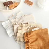 China Personalized Colorful Custom Soft-loop Cotton Drawstring Bag Pouch for Dust-proof for sale