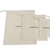 China Customized Color Logo Printed Portable Cotton Canvas Double String Reusable Dust Handbag for sale