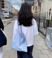 China Customized Logo Printed 100% Organic Cotton Large Tote Bag for Bulk Reusable Shopping for sale