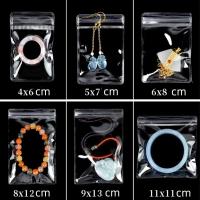 China Custom Zip Lock Jewelry Packaging Bag PVC Clear Mini Zipper Pouch with Reusable Logo for sale