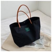 China Latest Fashion Custom Logo Canvas Pocket Large Capacity Student Single Shoulder Bag for sale
