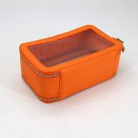 China Small Waterproof Travel PU Leather Toilet Bag with Customized Color PVC Makeup Case for sale
