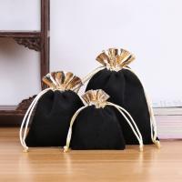 China Luxury Small Velvet Packaging Bag Customized Drawstring for Jewelry and Cosmetics for sale