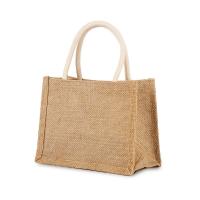 China Accepable OEM/ODM Jute Bag With Custom Logo for Reusable Eco Friendly Shopping at Beach for sale