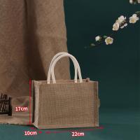 China Accepable OEM/ODM Jute Bag With Custom Logo for Reusable Eco Friendly Shopping at Beach for sale