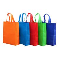 China Colorful Tote Shopping Non Woven Bag with Custom Logo Printing and Polyester Lining for sale
