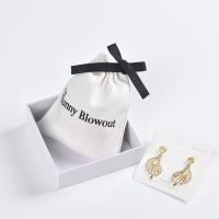 China Custom Logo Cotton Drawstring Bag for Easy Storage of Eyeglasses and Digital Products for sale