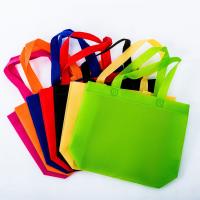 China Colorful Tote Shopping Non Woven Bag with Custom Logo Printing and Polyester Lining for sale