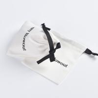 China Custom Logo Cotton Drawstring Bag for Easy Storage of Eyeglasses and Digital Products for sale