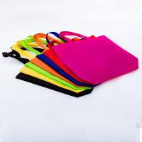 China Colorful Tote Shopping Non Woven Bag with Custom Logo Printing and Polyester Lining for sale