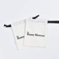 China Custom Logo Cotton Drawstring Bag for Easy Storage of Eyeglasses and Digital Products for sale