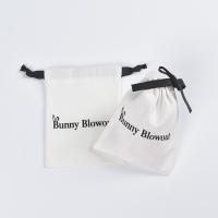 China Custom Logo Cotton Drawstring Bag for Easy Storage of Eyeglasses and Digital Products for sale