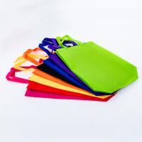 China Colorful Tote Shopping Non Woven Bag with Custom Logo Printing and Polyester Lining for sale