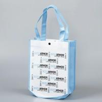 China Medium Size Curved Corners Tote Bag in Laminated Non Woven Material for Custom Shopping for sale