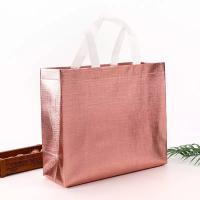 China Medium Size Curved Corners Tote Bag in Laminated Non Woven Material for Custom Shopping for sale