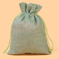 China Waterproof Custom Logo Print Linen Drawstring Bag for Jewelry and Digital Product Storage for sale
