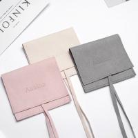 China OEM/ODM Acceptable Suede Microfiber Jewelry Pouches Luxury Style for Custom Logo for sale