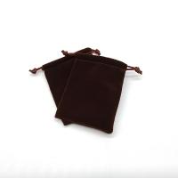 China Small Dice Earring Necklace Gift Jewelry Velvet Dust Packaging Pouch Drawstring Suede Bag for sale