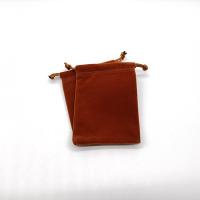 China Small Dice Earring Necklace Gift Jewelry Velvet Dust Packaging Pouch Drawstring Suede Bag for sale