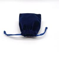 China Small Dice Earring Necklace Gift Jewelry Velvet Dust Packaging Pouch Drawstring Suede Bag for sale