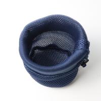 China Customized Color Round Bottom Mini Drawstring Bag for Headphone and Data Cable Storage for sale