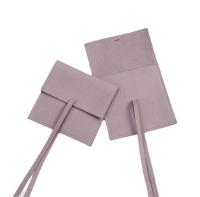 China OEM/ODM Acceptable Suede Microfiber Jewelry Pouches Luxury Style for Custom Logo for sale