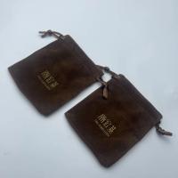China Small Dice Earring Necklace Gift Jewelry Velvet Dust Packaging Pouch Drawstring Suede Bag for sale