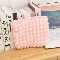 China OEM/ODM Acceptable Cute Puffy Mesh Cosmetic Pouch for Mini Canvas Travel Toiletry Handbags for sale