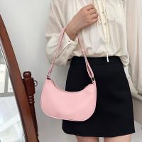 China Soft Sister Shopping Dumpling Bag For Women Senior Sense Solid Color Shoulder Bag for sale
