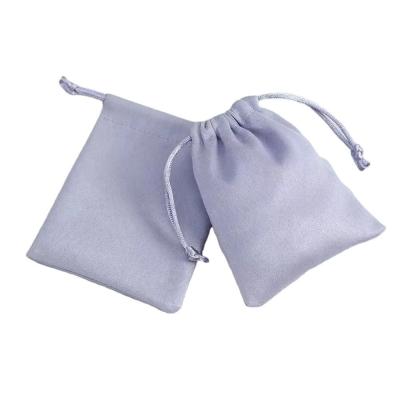 China School Bag Trolley Velvet Drawstring Jewelry Pouch for Custom Logo Packaging for sale