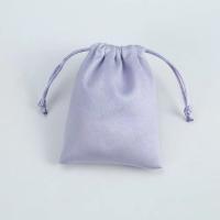 China School Bag Trolley Velvet Drawstring Jewelry Pouch for Custom Logo Packaging for sale