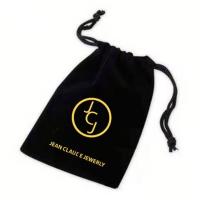China Design Small Luxury Dust Velvet Jewelry Drawstring Pouch Packing Bag And Box With Logo for sale