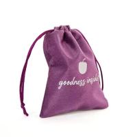 China Design Small Luxury Dust Velvet Jewelry Drawstring Pouch Packing Bag And Box With Logo for sale