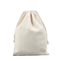 China Custom Logo Cotton Drawstring Bag for Reusable Eco Friendly Packaging in Small Size for sale