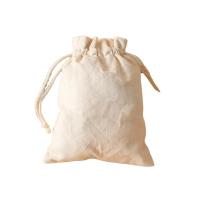 China Custom Logo Cotton Drawstring Bag for Reusable Eco Friendly Packaging in Small Size for sale
