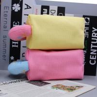 China Accepable OEM/ODM Makeup Bag Portable Cartoon Toiletry Waffle Cosmetic Bag for Girls for sale