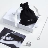 China Customized Black Cotton Drawstring Bag for Organic Jewelry Pouch Packaging Bag for sale
