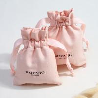 China Customized Black Cotton Drawstring Bag for Organic Jewelry Pouch Packaging Bag for sale