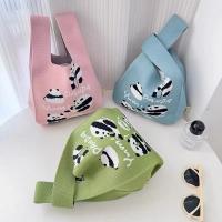 China Popular Women Handbag Custom Polyester Woven Bag Mini Tote Shopping Bags for sale