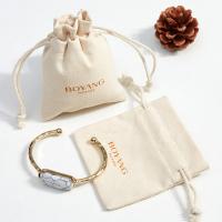 China Customized Black Cotton Drawstring Bag for Organic Jewelry Pouch Packaging Bag for sale