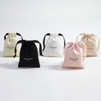 China Customized Black Cotton Drawstring Bag for Organic Jewelry Pouch Packaging Bag for sale