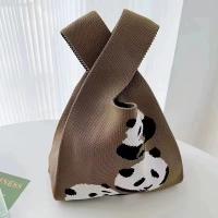 China Popular Women Handbag Custom Polyester Woven Bag Mini Tote Shopping Bags for sale