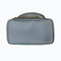 China Fashionable Large Makeup Bag Waterproof Leather Toiletry Bag Big Flat Portable Inner Pockets Custom Cosmetic Bag For Women for sale