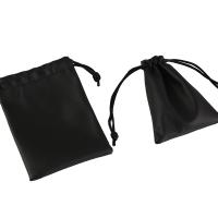 China Custom Gold PU Leather Drawstring Cosmetic Packaging Pouch for Medium Size Gifts for sale